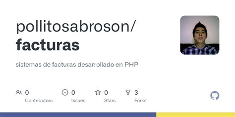 GitHub Pollitosabroson Facturas Sistemas De Facturas Desarrollado En PHP