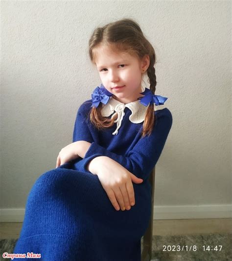 Школьное платье для моей первоклашки Вязание Страна Мам