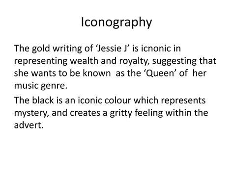 Jessie J Analysis Ppt