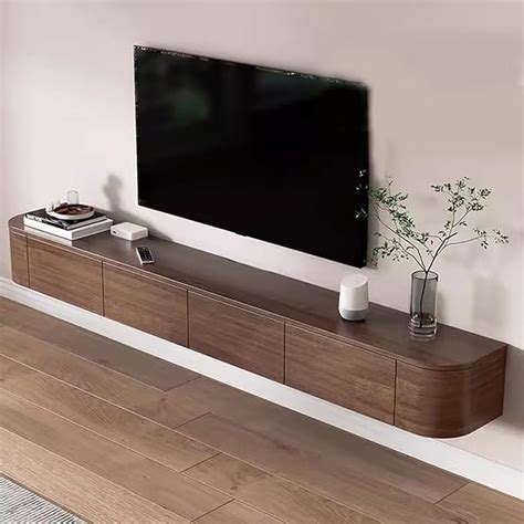 Floating Tv Cabinet Living Room Wall Mounted Tv Unit Rubber