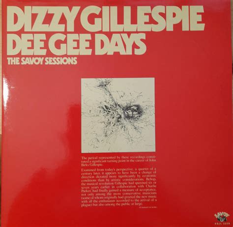 Dizzy Gillespie Dee Gee Days 1976 Vinyl Discogs