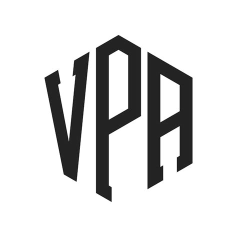 Premium Vector Vpa Logo Design Initial Letter Vpa Monogram Logo Using Hexagon Shape