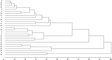 Dendrogram Generated By The Unweighted Pair Group Method With Download Scientific Diagram