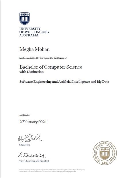 Bachelorofcomputerscience Ai Bigdata Softwareengineering Universityofwollongong Graduation