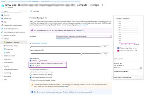 Configure The Sql Database For Zone Resilient Mode Nerdio Manager For Enterprise
