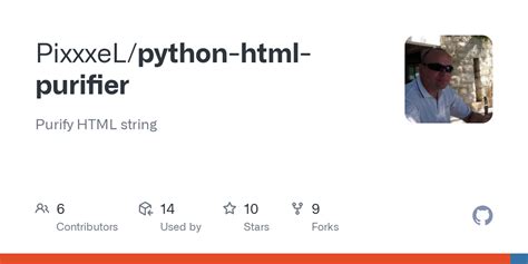 Github Pixxxelpython Html Purifier Purify Html String