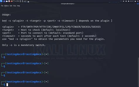 Bed Tool In Kali Linux Testingdocs