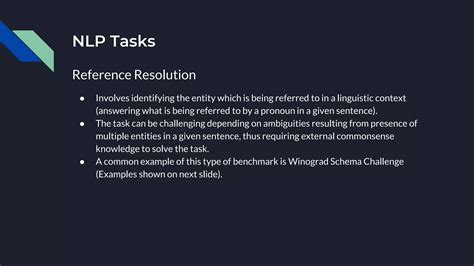 Recent Benchmarks For Natural Language Inference Pptx