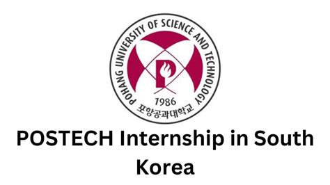 Fully Funded Postech Internship 2025 In South Korea