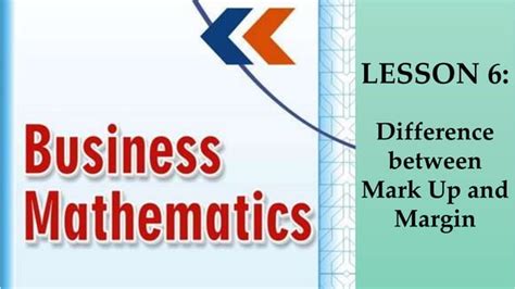 Lesson Mark Up And Margin Practice Material PPTX