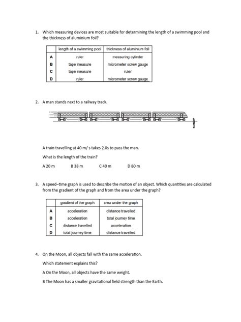 Physics Igcse 2 Pdf Mass Weight