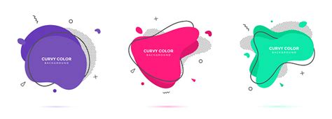 현대 액체 불규칙한 아메바 Blob 모양 추상 요소 그래픽 플랫 스타일 디자인 유체 벡터 일러스트 레이션 세트 0명에 대한 스톡 벡터 아트 및 기타 이미지 Istock