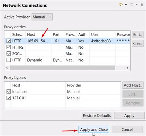 Setting Up A Proxy In The Eclipse