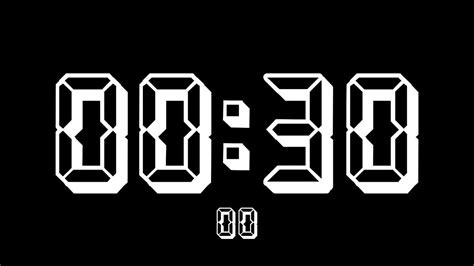 30 Minute Digital Timer Count Up Countup Timer 30 Min 4k