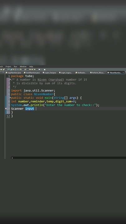 Check Niven Harshad Number Using Java Java Coding Programming Niven Number Harshadnumber