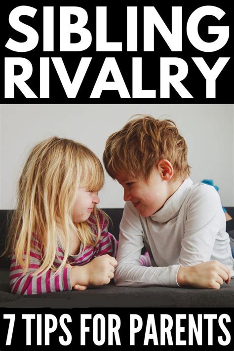 Sibling Rivalry Tips For Parents Parenting Sibling Rivalry