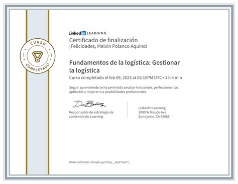 Melvin Polanco Aquino En Linkedin Certificate Of Completion