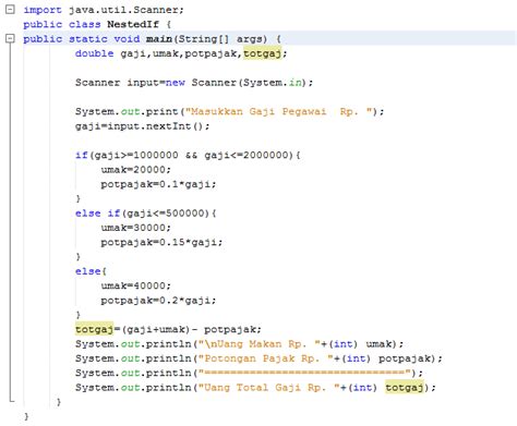 Penggunaan If Else Pada Pemrograman Java ~ Ngodingin Aja