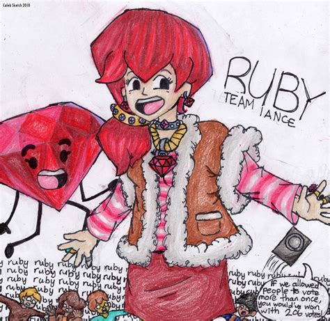 Human Ruby Bfb By Calebsketch On Deviantart