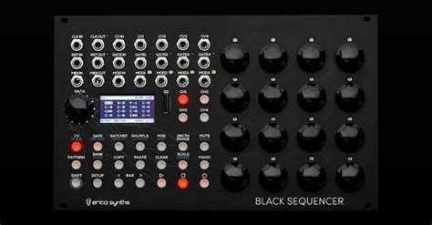 Erica Synths Black Sequencer For Eurorack Modular Synthesizers Synthtopia