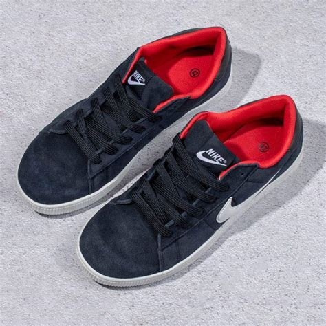 Стильні сині замшеві кеди чоловічі кросівки найк — ціна 850 грн у каталозі Кеди Купити чоловічі