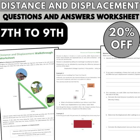 Distance And Displacement Walkthrough Questions And Answers Worksheet