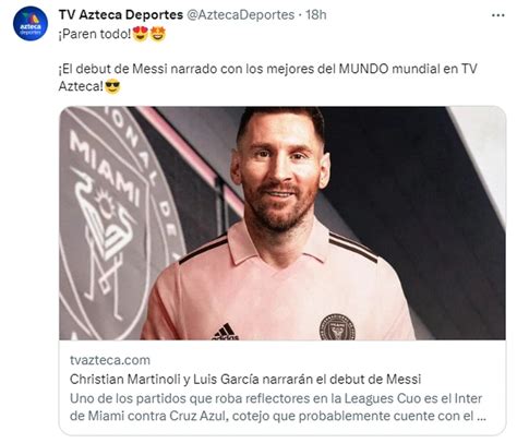 Christian Martinoli Y Luis García Narrarán El Posible Debut De Messi En