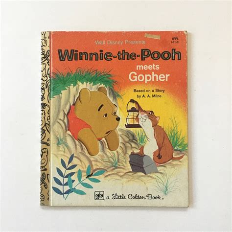 Winnie The Pooh Meets Gopher Based On A Stories By A A Etsy