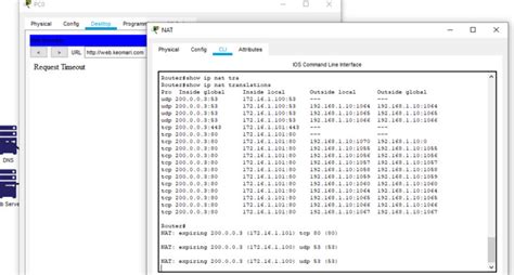 How To Get Dns To Work With Static Pat In Packet Tracer Topology With