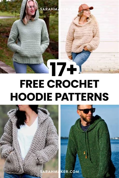 17 Of The Coziest Free Crochet Hoodie Patterns Sarah Maker