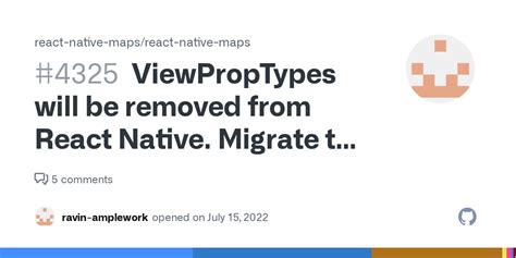 ViewPropTypes Will Be Removed From React Native Migrate To