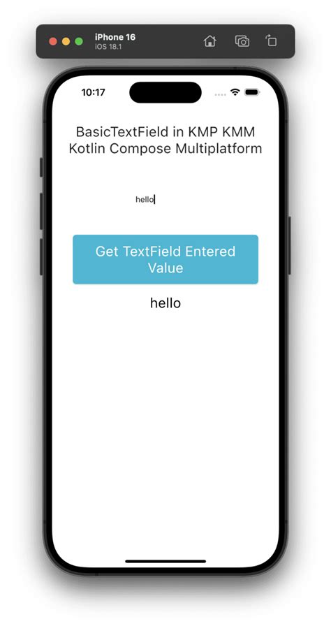 Textfield In Kmp Kmm Kotlin Compose Multiplatform