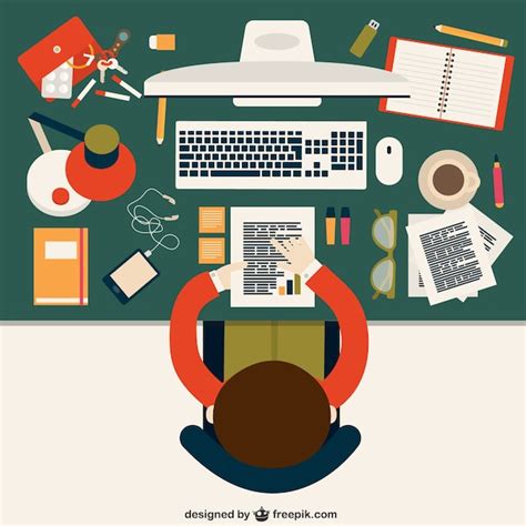 Free Office Worker Analyzing Data Nohatcc