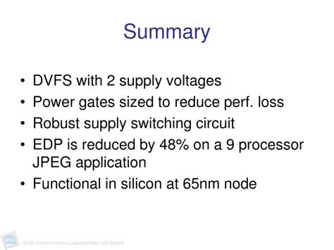 Ppt Dynamic Voltage And Frequency Scaling Circuits With Two Supply