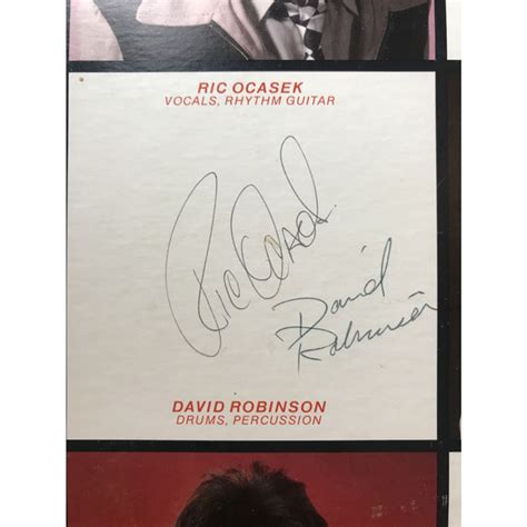 The Cars Candy O Album Art Proof Signed By Ocasek Orr And Entire Grou