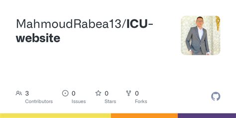 GitHub MahmoudRabea ICU Website
