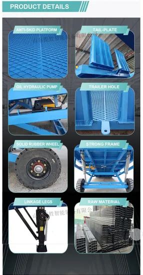 lansheng loading ramp scissor lift loading dock ramp loading dock