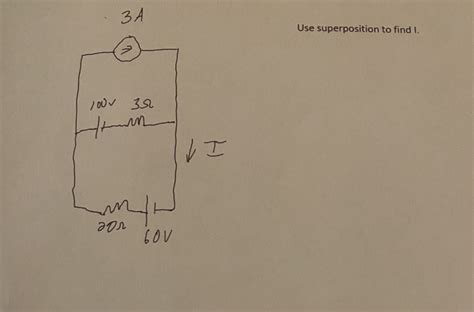 Solved Use Superposition To Find I Chegg