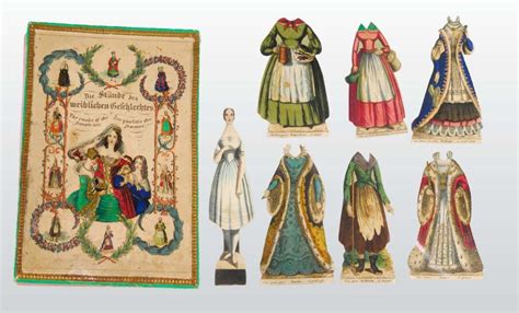 “ranks Of The Female Sex” Boxed Paper Dolls