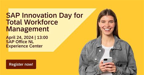 Join Us On The 24th Of April At The Sap Innovation Day For Total Workforce Management Wherein We