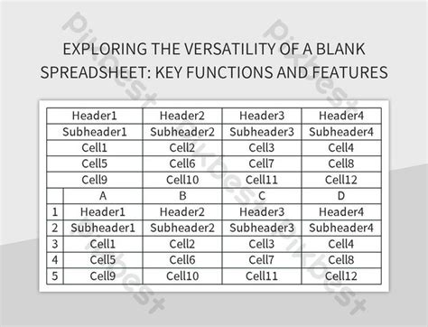 Unleashing The Potential Of A Blank Spreadsheet Essential Functions