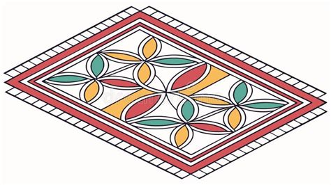 Geometric Square Tile Pattern Abstract Modern Design Illustration Element Vector Design