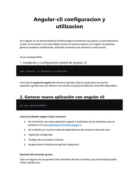 Sesion 13 Angular Instalacion Pdf Familias De Sistemas Operativos Programación De Computadoras