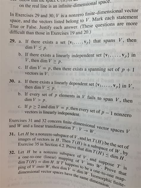 Solved In Exercise And V Is Nonzero Chegg