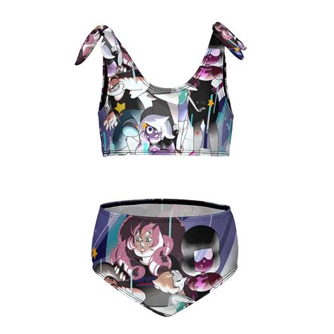 Steven Universe Animation Girls Swimsuits Set 2pcs Summer Holiday Bathing Suit Swimwear Bikini