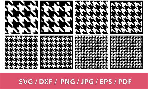 Houndstooth Svg Houndstooth Background Pattern Houndstooth Etsy