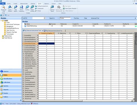 Data Query Matrix Coding Query