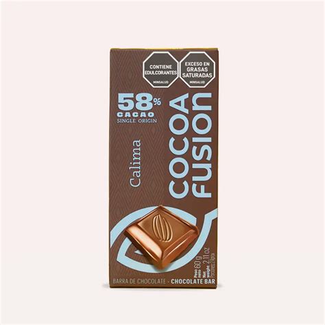 ¡sin AzÚcar Tableta Calima 58 Cacao Cocoa Fusion