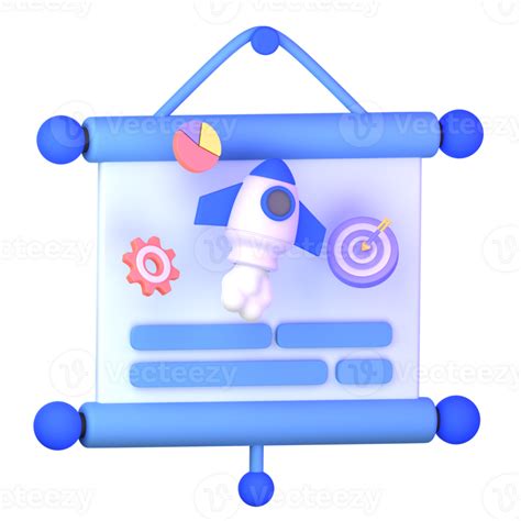 Startup Presentation 3d Illustration For Uiux Web App Presentation Etc 41503859 Png