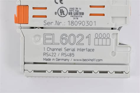 Beckhoff EtherCAT Klemme Kanal Kommunikations Interface EL EL
